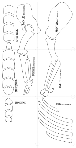 DIY Dog Skeleton Costume – The Pointy Snoot